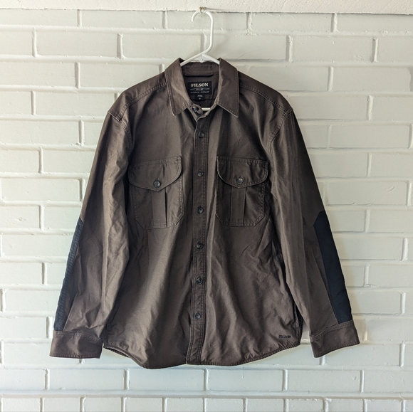 Filson | Jackets & Coats | Filson Brown Lightweight Shirt Jacket With ...
